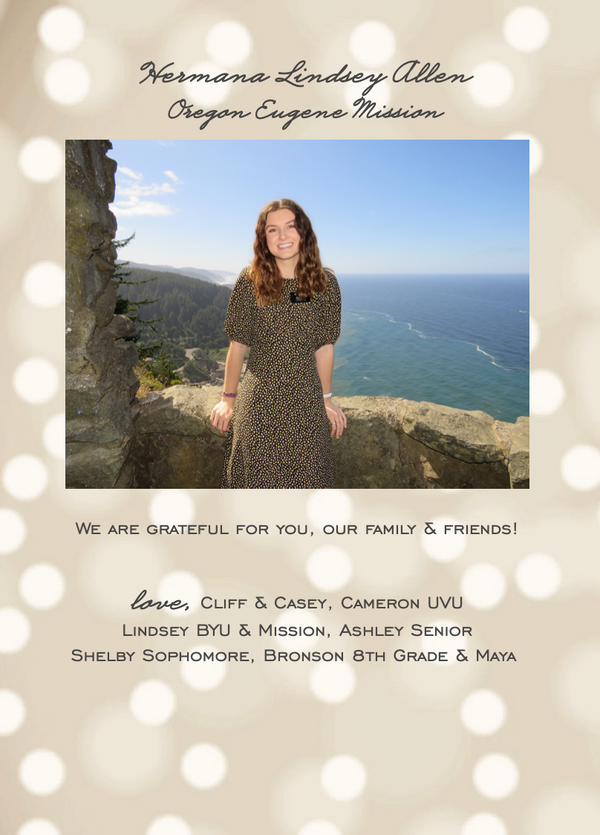 Holiday Card Back//Allen - Stone Mountain Press